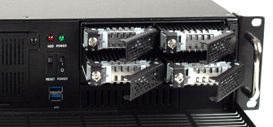 2U Secure Encrypted Server w/Viasat DARC-ssd 600 drives